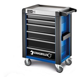 Stahlwille Werkstattwagen 95/6 PRO 6 Schubl. 496 x 827 x 1020 mm blau, RAL 270 30 35; schwarz RAL 9005 (81200161)