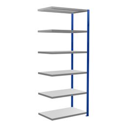 Schulte Anbauregal Steckregal MULTIplus250 2500 x 1000 x 600 mm 6 Fachb&ouml;den Kreuzstrebe RAL 5010 enzianblau/verzinkt ; SCHULTE LAGERTECHNIK (12966-B)