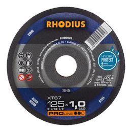 Rhodius PROline XT67 Extradünne Trennscheibe 125 x 1,0 x 22,23 mm (205426)