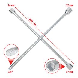 KS Tools Radkreuzschl&uuml;ssel f&uuml;r LKW, 3/4"x24x27x32mm (518.1155)