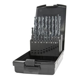 STIER Spiralbohrer-Set HSS-G DIN 338 RN Typ W-Spitze, 19-teilig (1-10mm) (903834)