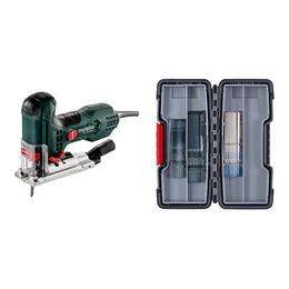 Metabo Stichsäge STE 100 Quick im Kunststoffkoffer + BOSCH Stichsägeblatt-Set Wood and Metal 30-tlg.