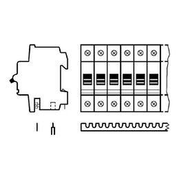 ABB Stotz S&J Univers.Kammschiene 1p. 12qmm 12TE SZ-KS1/12 (GJI2322322R0001)