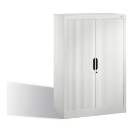 C+P Akten-Sideboard Omnispace mit Rollladen, 3 Ordnerhöhen, H1230xB800xT420mm Weißaluminium ; C + P Möbelsysteme (3231-00|S10030)