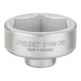 Hazet &Ouml;lfilter-Schl&uuml;ssel 2169-36 Vierkant hohl 10 mm (3/8 Zoll) Au&szlig;en-Sechskant Profil)