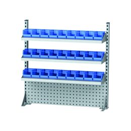 STIER Multiwandaufbau BxH 1000x950 mm 1 Lochwand 3 Fachböden (903977)