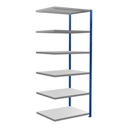Schulte Anbauregal Steckregal MULTIplus250 2500 x 1000 x 800 mm 6 Fachb&ouml;den Kreuzstrebe RAL 5010 enzianblau/verzinkt ; SCHULTE LAGERTECHNIK (12986-B)