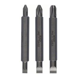 Bosch Doppelklingenbit-Set 3-teilig S0,6x4,5 PH1 S0,8x5,5 PH2 S1,2x6,5 PH3,60mm (2607001746)