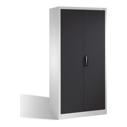 C+P Aktenschrank Acurado mit Drehtüren, innen 6 Pendelstangen, H1950xB930xT500mm Front Schwarzgrau ; C + P Möbelsysteme (9280-600|S10085)