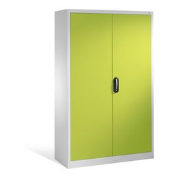 C+P Aktenschrank Acurado mit Drehtüren, 5 Ordnerhöhen, H1950xB1200xT500mm Front Viridingrün Korpus Lichtgrau ; C + P Möbelsysteme (9480-000|S10758)