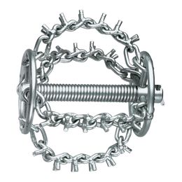 Rothenberger Kettenschleuderkopf mit Spikes, 4 Ketten und Ring, 22 mm (72286)