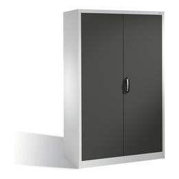C+P Aktenschrank Acurado mit Dreht&uuml;ren, 5 Ordnerh&ouml;hen, H1950xB1200xT600mm Front Schwarzgrau Korpus Lichtgrau ; C + P M&ouml;belsysteme (9490-000|S10445)