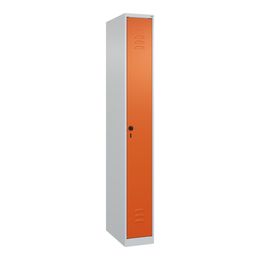 C+P Spind Classic PLUS, 1 Abteil, 1850x250x500mm, 7035/2004 Verschluss Sicherheits-Drehriegel ; C + P M&ouml;belsysteme (080000-19|S10000)