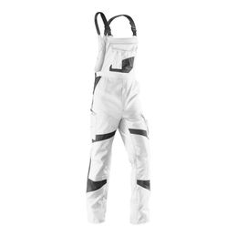 KÜBLER WORKWEAR Kübler ActiviQ Latzhose 3250 weiß/anthrazit Größe 40 ; Kübler Workwear (32505365-1097-40)