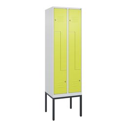 C+P Z-Spind Classic PLUS, Gestell, 4 F&auml;cher, 2120x600x500mm, 7035/0024 Verschluss Zylinderschloss ; C + P M&ouml;belsysteme (0800337-204|S10025)