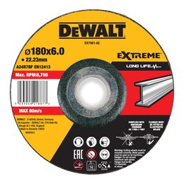 Dewalt EXTREME Schruppscheibe 180x6x22,23mm Metall Typ 42 (gekröpft) DX7961-AE)