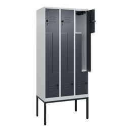 C+P Z-Spind Classic PLUS, Gestell, 6 F&auml;cher, 2120x900x500mm, 7035/7016 Verschluss Sicherheits-Drehriegel ; C + P M&ouml;belsysteme (0800337-306|S10008)