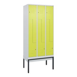 C+P Z-Spind Classic PLUS, Gestell, 6 F&auml;cher, 2120x900x500mm, 7035/0024 Verschluss Zylinderschloss ; C + P M&ouml;belsysteme (0800337-306|S10025)