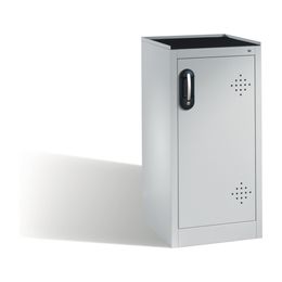 C+P Umwelt-Beistellschrank mit Dreht&uuml;r, 2 Polyethylen-Wannen, H1020xB500xT500mm Front Lichtgrau Korpus Lichtgrau ; C + P M&ouml;belsysteme (8721-316|S10036)
