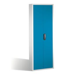 C+P Magazinschrank mit 114 Sichtlagerk&auml;sten, H1980xB700xT300mm Front Lichtblau Korpus Lichtgrau ; C + P M&ouml;belsysteme (133113-23|S10049)