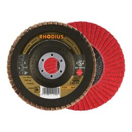 Rhodius TOPline JUMBO SPEED G F&auml;cherschleifscheibe 125 x 22,23 mm K60 (210623)