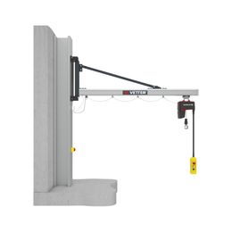 Vetter Wandschwenkkran UNILIFT Standard-Lagerkonsole Elektrokettenzug 80kg, 4,9m ; VETTER Krantechnik (UW0,8-4,9+SiXX1F-BL)