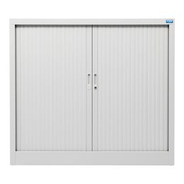 STIER Rollladenschrank mit 2 Fachböden 1070x1200x450mm lichtgrau ; STIER Office (904419)