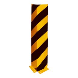 Schake Anfahrschutz, Winkel Stahlblech 6mm, H&ouml;he 800mm, Schenkell&auml;nge 160mm, gelb / schwarz (477_96B)