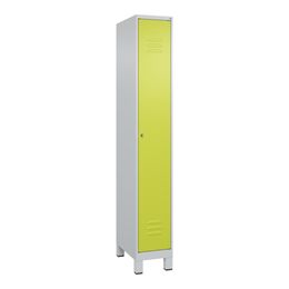C+P Spind Classic PLUS, F&uuml;&szlig;e, 1 Abteil, 1950x300x500mm, 7035/0024 Verschluss Zylinderschloss 3 Garderobenhaken ; C + P M&ouml;belsysteme (080010-10|S10025)