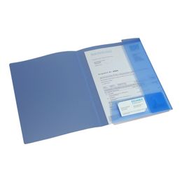 EICHNER PP-Mappe A4 mit Klappen, blau-transparen (9038-00075)