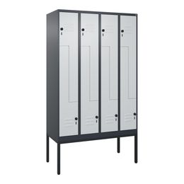 C+P Z-Spind Classic PLUS, Gestell, 8 F&auml;cher, 2120x1200x500mm, 7016/7035 Verschluss Sicherheits-Drehriegel ; C + P M&ouml;belsysteme (0800337-408|S10013)