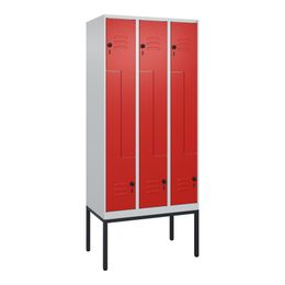 C+P Z-Spind Classic PLUS, Gestell, 6 F&auml;cher, 2120x900x500mm, 7035/3020 Verschluss Sicherheits-Drehriegel ; C + P M&ouml;belsysteme (0800337-306|S10002)