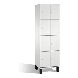 C+P Fächerschrank Cambio auf Füßen, 8 Fächer, H1980xB600xT525mm Front Lichtgrau Korpus Lichtgrau ; C + P Möbelsysteme (45103-20|S10017)