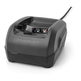 Husqvarna QC250 Ladegerät mit Schnellladefunktion und LED-Anzeige für Akkus, 967970101)