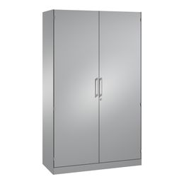 C+P Aktenschrank Asisto mit Drehtüren, 5 Ordnerhöhen, H1980xB1200xT435mm Weißaluminium ; C + P Möbelsysteme (141001-000|S10012)