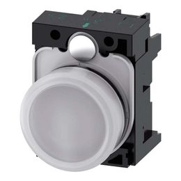 Siemens Indus.Sector Leuchtmelder weiß, Linse, glatt 3SU1102-6AA60-1AA0 (3SU11026AA601AA0)