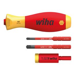 wiha Drehmoment Set easyTorque Adapter electric mit slimVario&reg; Halter und slimBits SL/PZ 4-tlg. in Blister 29701 200 S4 (41477)