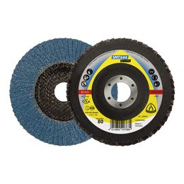 Klingspor SMT 644 Schleifmopteller, 115 x 22,23 mm Korn 80 gew&ouml;lbt (329995)