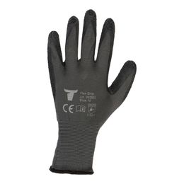 STIER Montagehandschuh Flex Grip Naturlatexbeschichtung grau/schwarz Gr&ouml;&szlig;e 8 (902500)