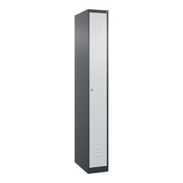 C+P Spind Classic PLUS, 1 Abteil, 1850x250x500mm, 7016/7035 Verschluss Zylinderschloss ; C + P M&ouml;belsysteme (080000-19|S10030)