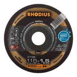 Rhodius PROline XT38 Extradünne Trennscheibe 115 x 1,5 x 22,23 mm (203877)