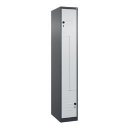 C+P Z-Spind Classic PLUS, 2 Fächer, 1850x300x500mm, 7016/7035 Verschluss Sicherheits-Drehriegel ; C + P Möbelsysteme (080003-102|S10010)