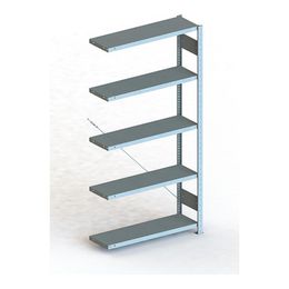 META Steckregal Anbauregal CLIP 230 S3 AR 2000 x 1000 x 300 mm 5 Böden, verzinkt zerlegte Rahmen (88738)