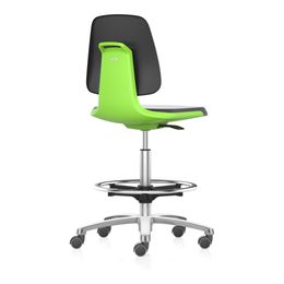 bimos Arbeitsstuhl Labsit mit Rollen Sitzhöhe 560-810 mm Stoff Sitzschale grün (9125-5800-3280-525)