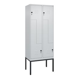 C+P Z-Spind Classic PLUS, Gestell, 4 F&auml;cher, 2120x800x500mm, 7035/7035 Verschluss Sicherheits-Drehriegel ; C + P M&ouml;belsysteme (0800337-224|S10009)