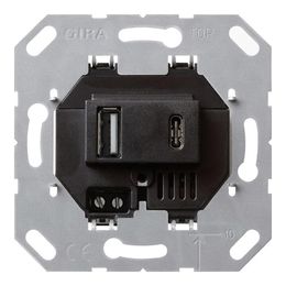 GIRA USB-Spannungsversorgung 2-f. Typ A/C Einsatz 236900)