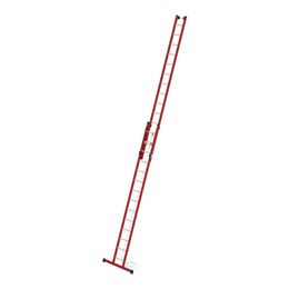 MUNK Kunststoff-Schiebe/Seilzugleiter 2-teilig Standtraverse 2 x 14 Sprossen (035514)