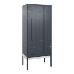 C+P Z-Spind Classic PLUS, Gestell, 6 F&auml;cher, 2120x900x500mm, 7016/7016 Verschluss Zylinderschloss ; C + P M&ouml;belsysteme (0800337-306|S10027)