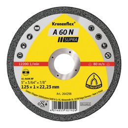 Klingspor A 60 N Trennscheiben, 115 x 1 x 22,23 mm gerade (264297)