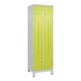 C+P Z-Spind, Classic PLUS, F&uuml;&szlig;e, 4 F&auml;cher, 1950x600x500mm, 7035/0024 Verschluss Zylinderschloss ; C + P M&ouml;belsysteme (080013-204|S10025)